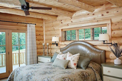 large interior 4×10 pine log siding – Heartwood Mills