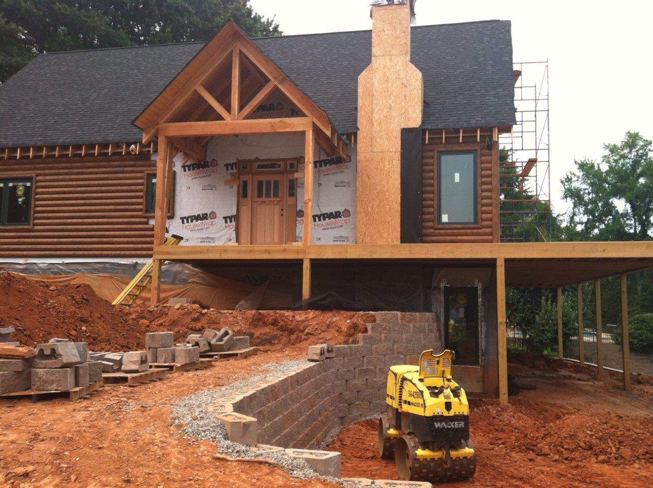 past projects lakeside log home