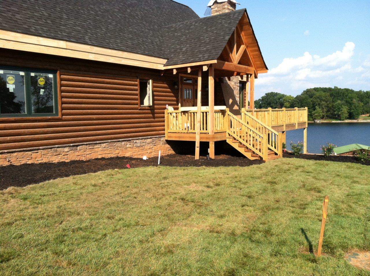 past projects lakeside log home